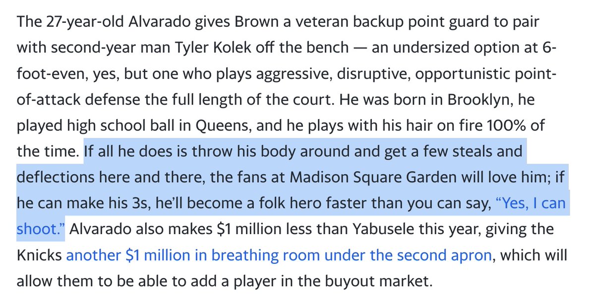 It didn't take a genius to predict at, and shortly after, the trade ...