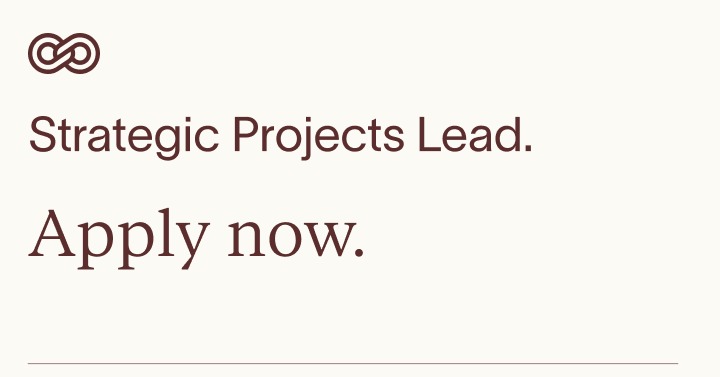 Pareto is hiring a Strategic Projects Lead - Apply Below You'll own the ...