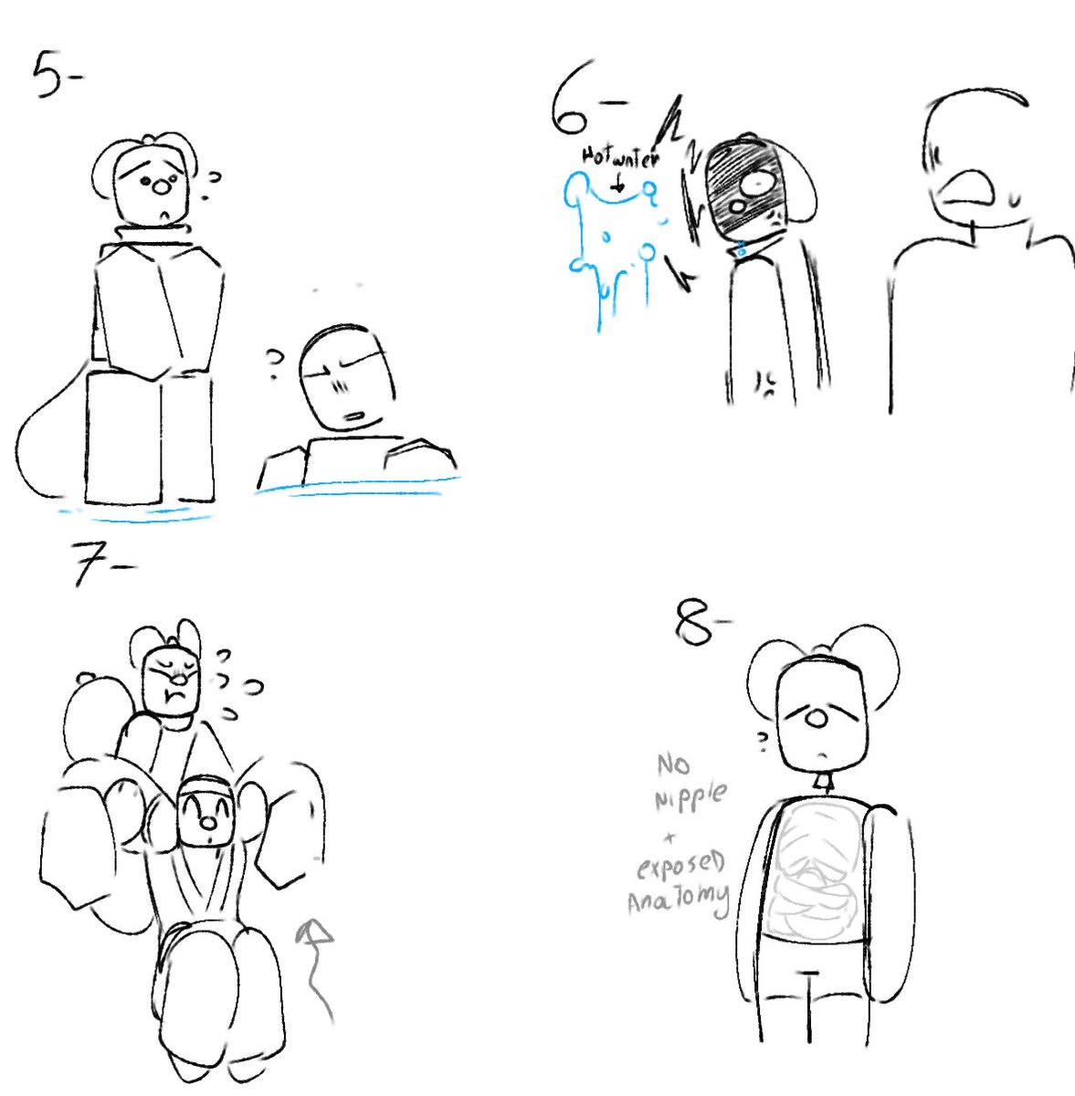 5- She's made of helium, that mean she can't go inside of the water 6 ...
