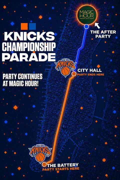 🚨KNICKS PARADE AFTER PARTY AT MAGIC HOUR🚨 We're bringing it back to ...