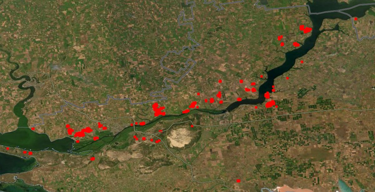 NASA FIRMS data shows an unusually high number of fires burning in ...