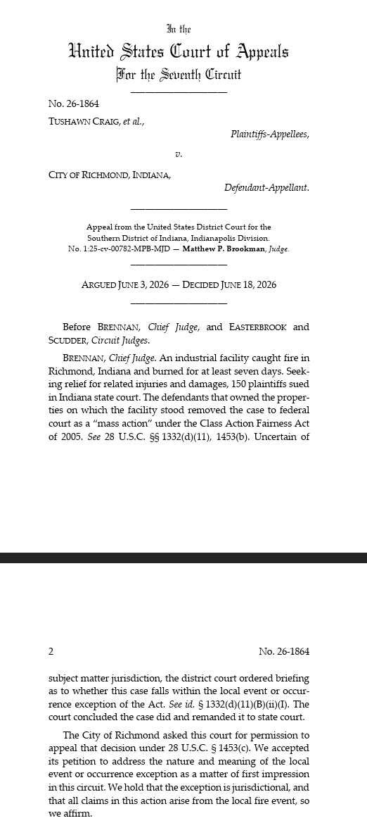 The Class Action Fairness Act sets the rules for when a class action ...