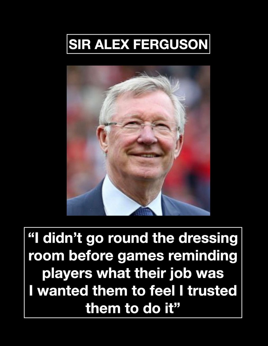 Sir Alex Ferguson’s advice to me developing young players “Make sure ...