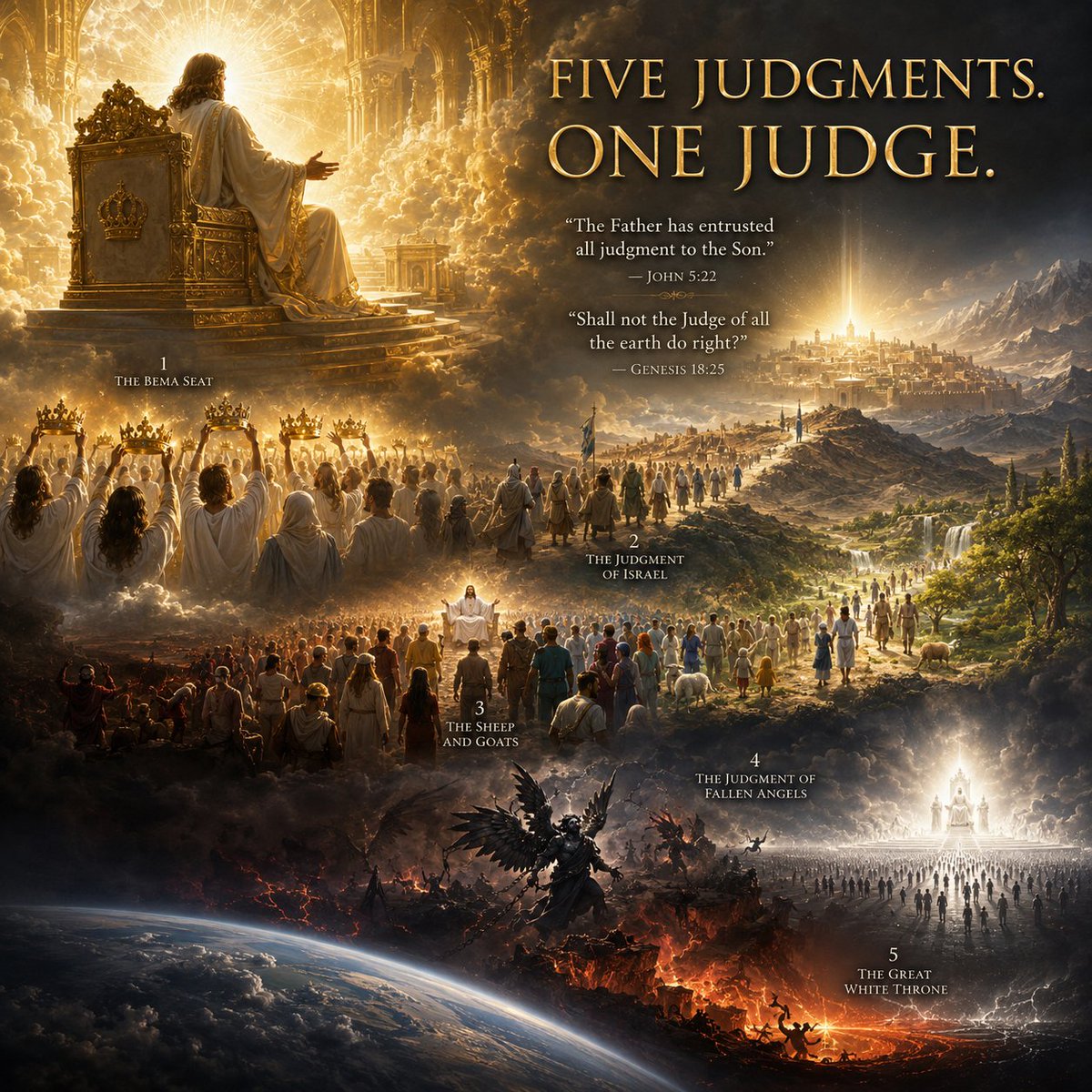 DOES THE BIBLE TEACH ONE FINAL JUDGMENT... OR FIVE? Many Christians ...