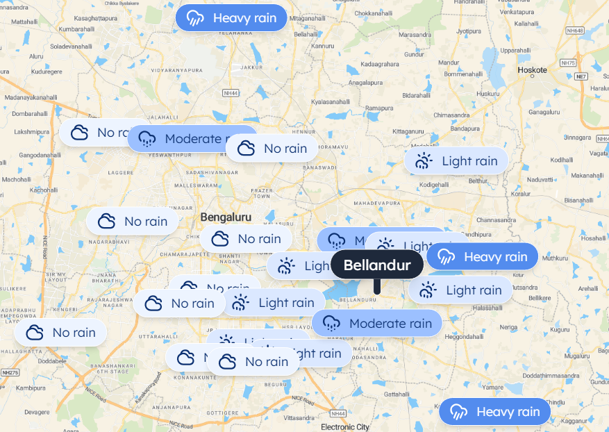 ⚠️ 4.30PM:ATTENTION BENGALURU RAIN⛈️ ⚠️ TS⛈️ is sweeping in to the City ...