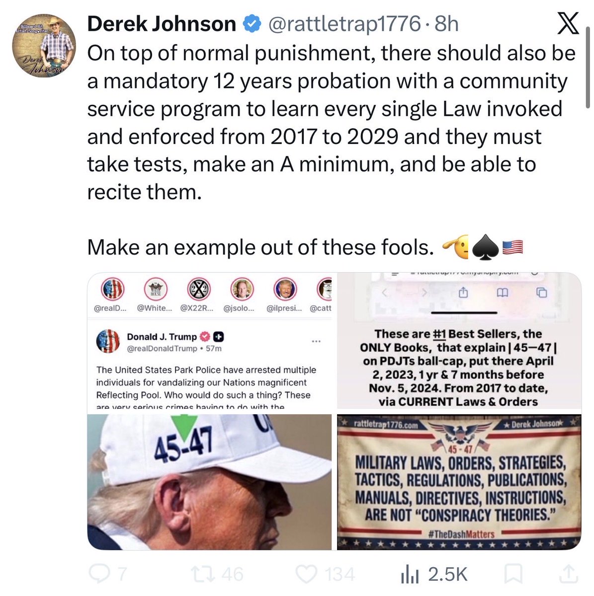 Derek the coward is going to be the one looking like a fool when the ...