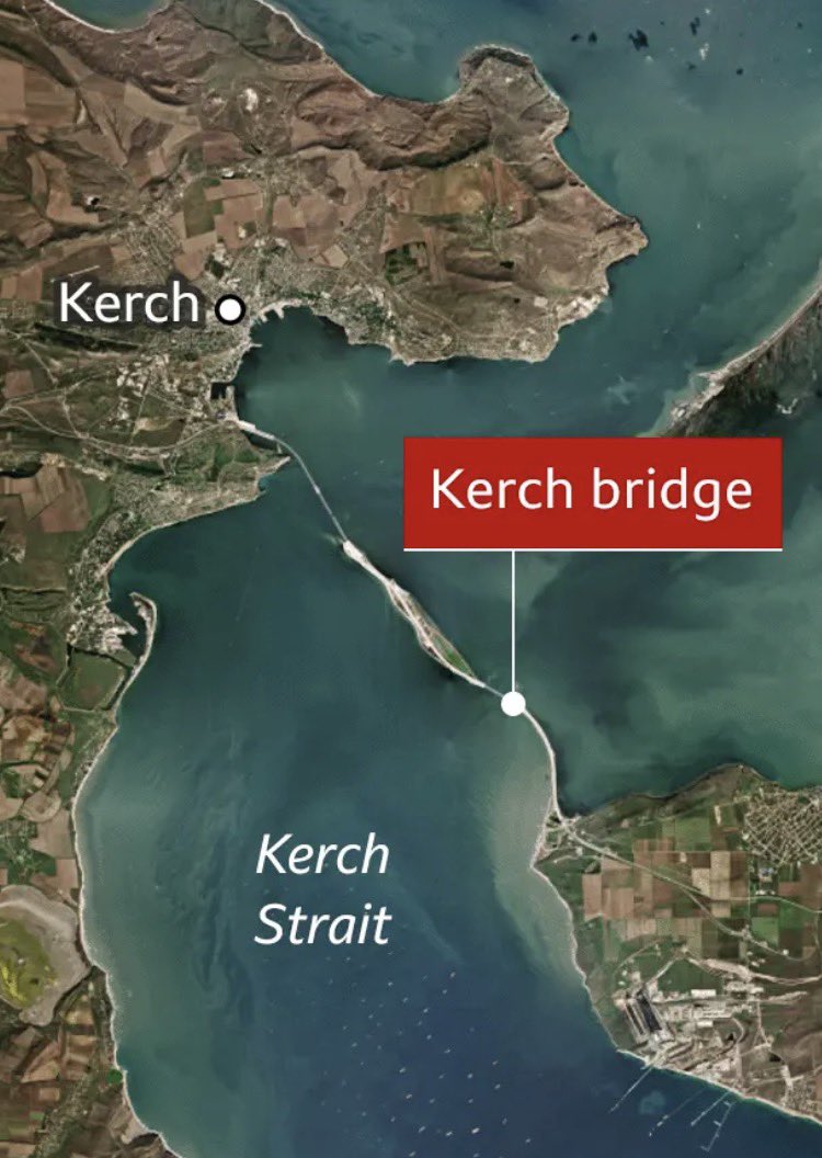 Big Bridge Theory It may be a strategy of leaving the Kerch Bridge up ...