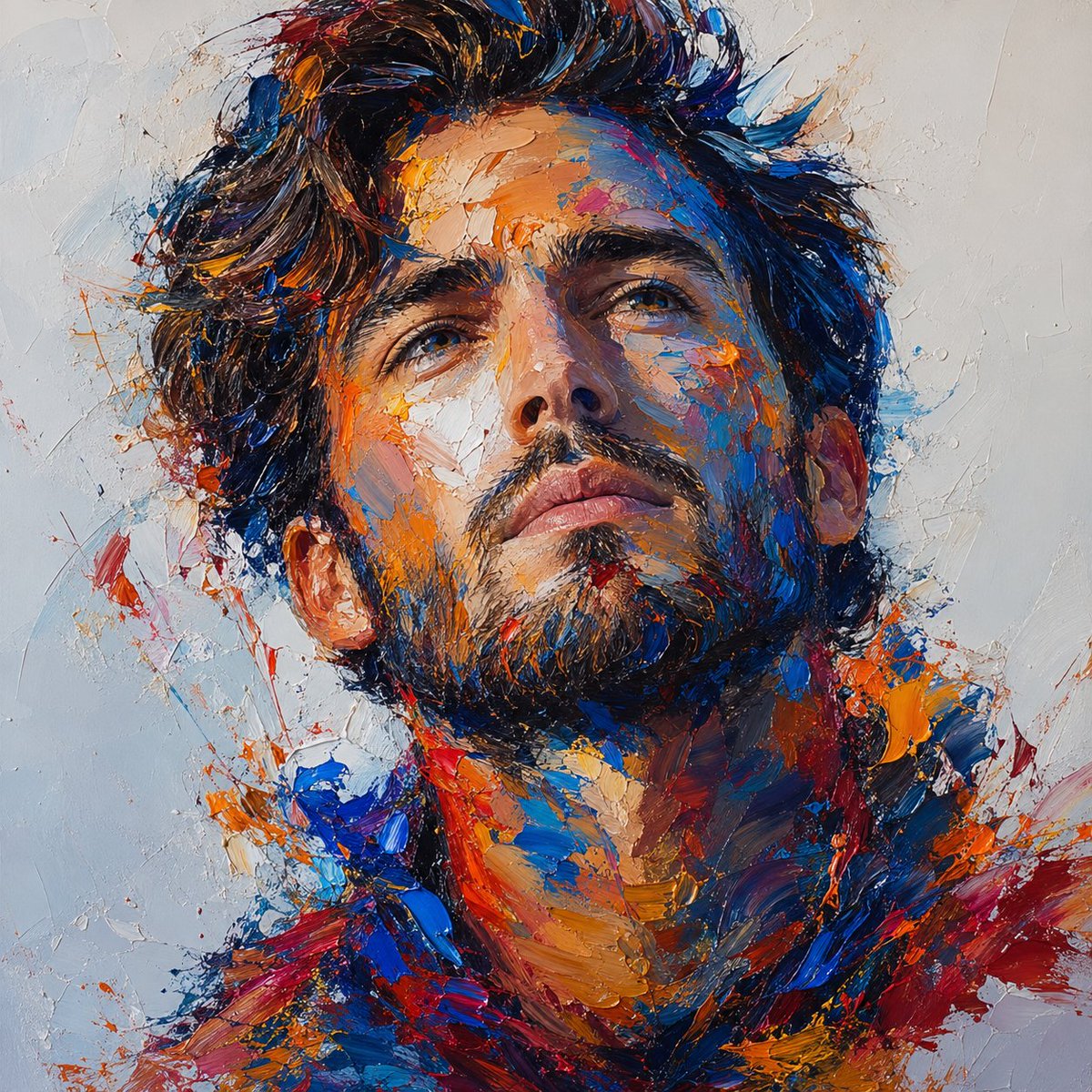 Image Created On Chatgpt. Prompt👇 : “An ultra-detailed abstract impasto ...