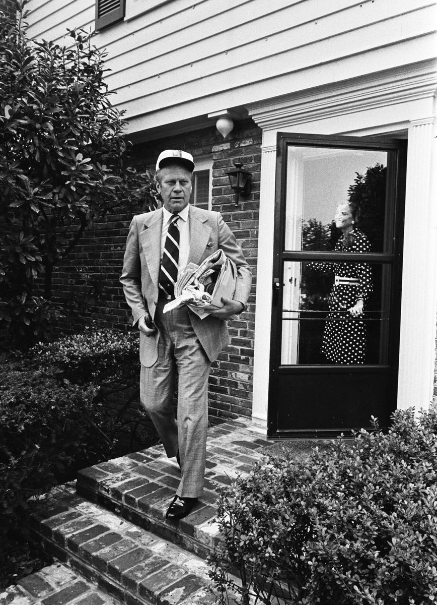 Gerald Ford looked like a guy who should own a chain of Ford dealerships