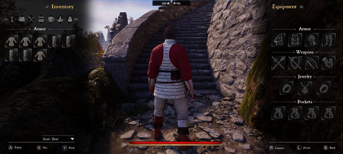 Few notes: - Item details appear only when hovering over an item ...