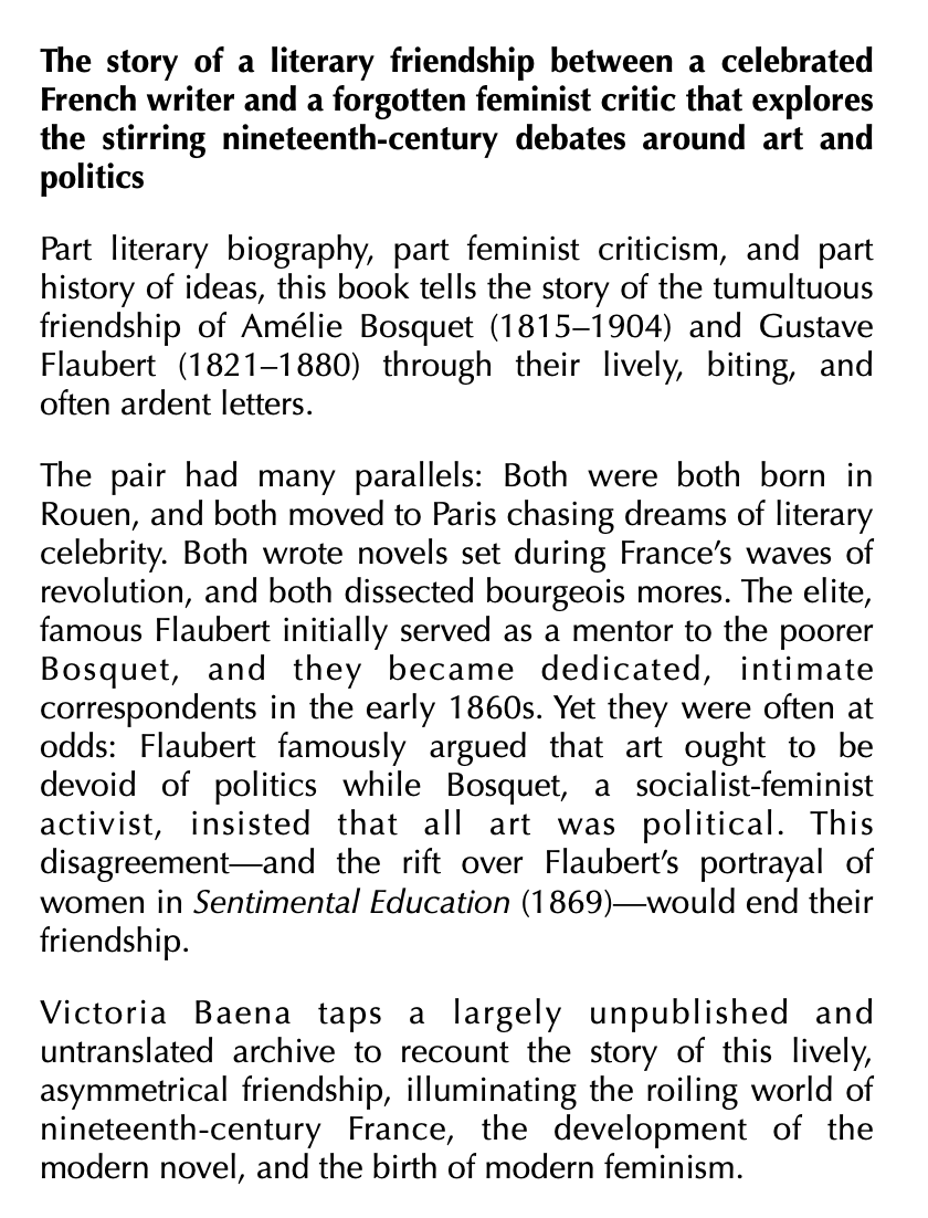 Victoria Baena - A Sentimental Education The Unlikely Friendship of ...