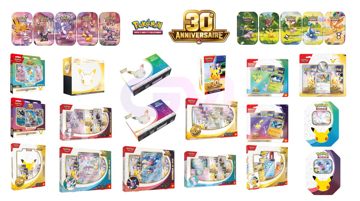 #Pokemon Voici le visuel de tous les coffrets de la collection des ...