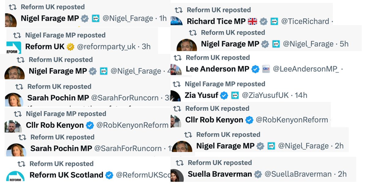 🧵 Reform UK's social media manipulation. Want to know their secrets ...