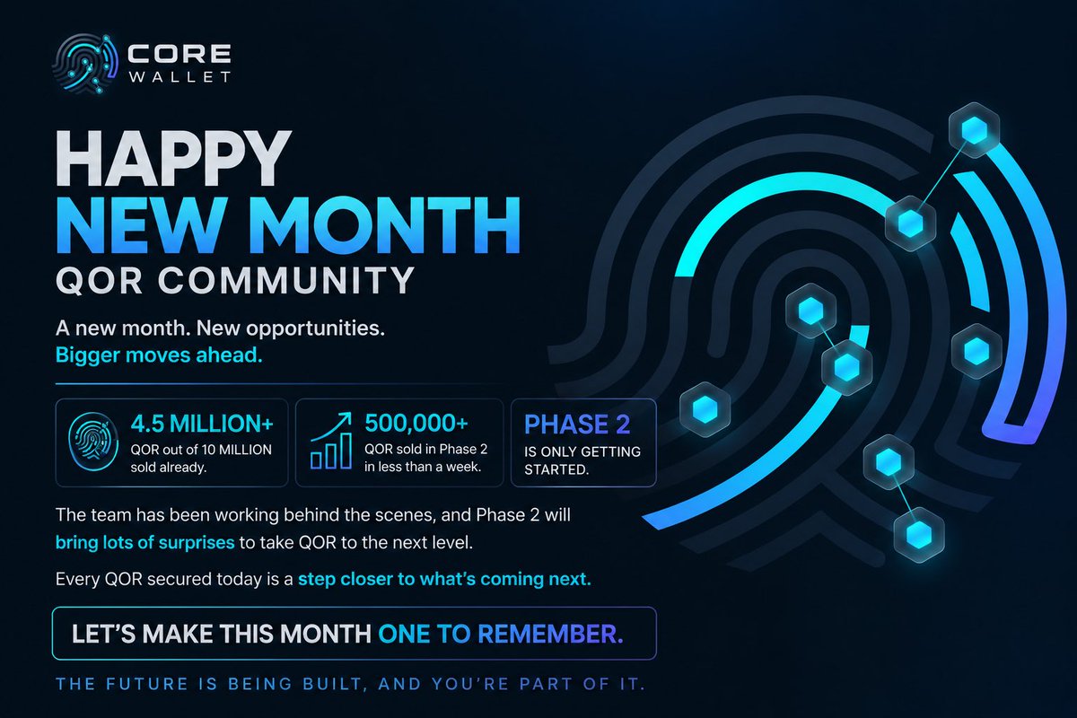 Happy New Month, QOR Community! A new month. New opportunities. Bigger ...