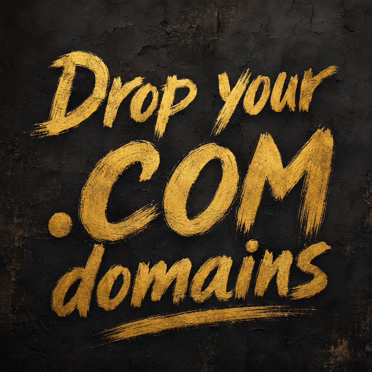 Dot COM is true gold, drop yours. Leave a BIN if you are open to a ...