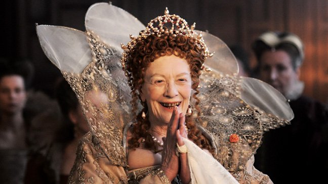 Elizabeth I had black teeth. Picture her late in her reign. Red wig, a ...