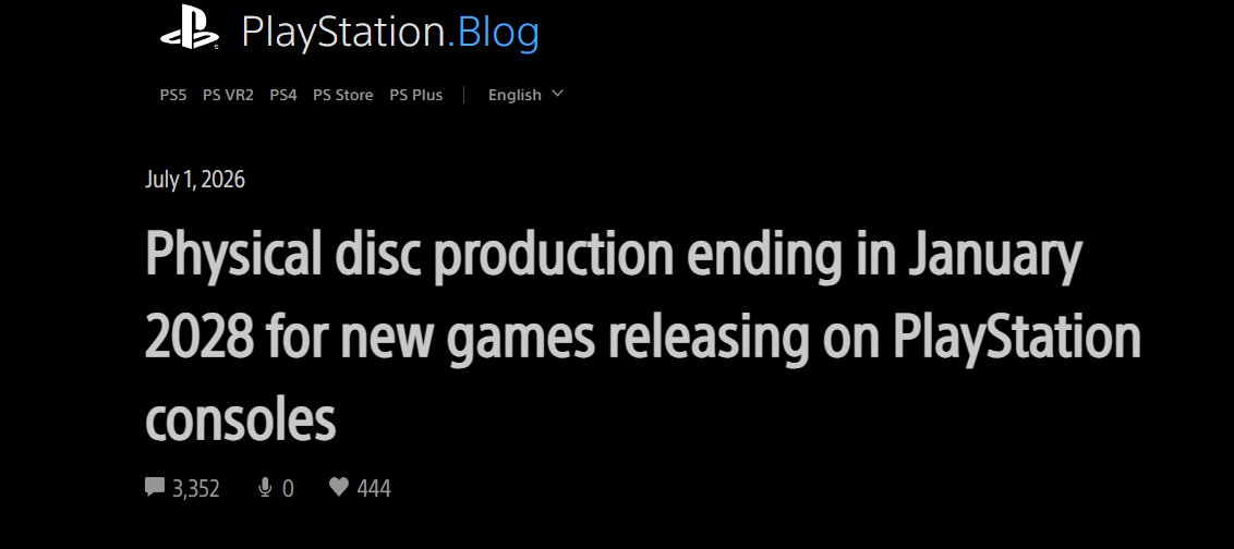 Sony has announced that, from January 2028, it’ll stop producing ...