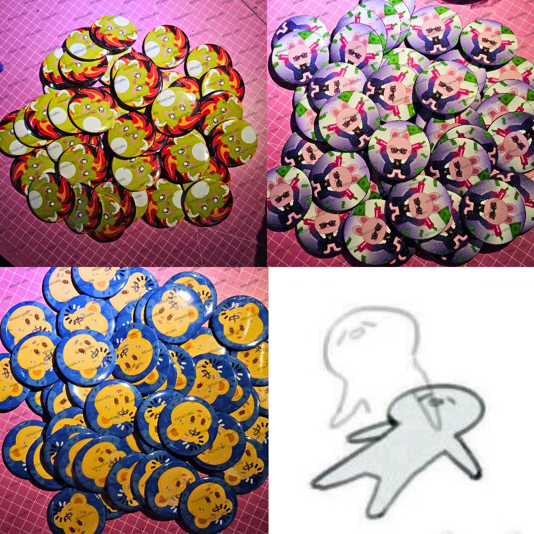 150 pcs 58mm button pins #ElsaCrafts #ElsaFreebies #THE_FIRST_SPARK_IN ...