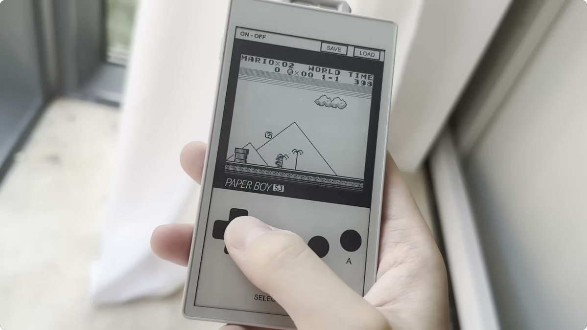 Game Boy emulator with 60 FPS rendering on an ESP32-S3 E Ink devkit ...