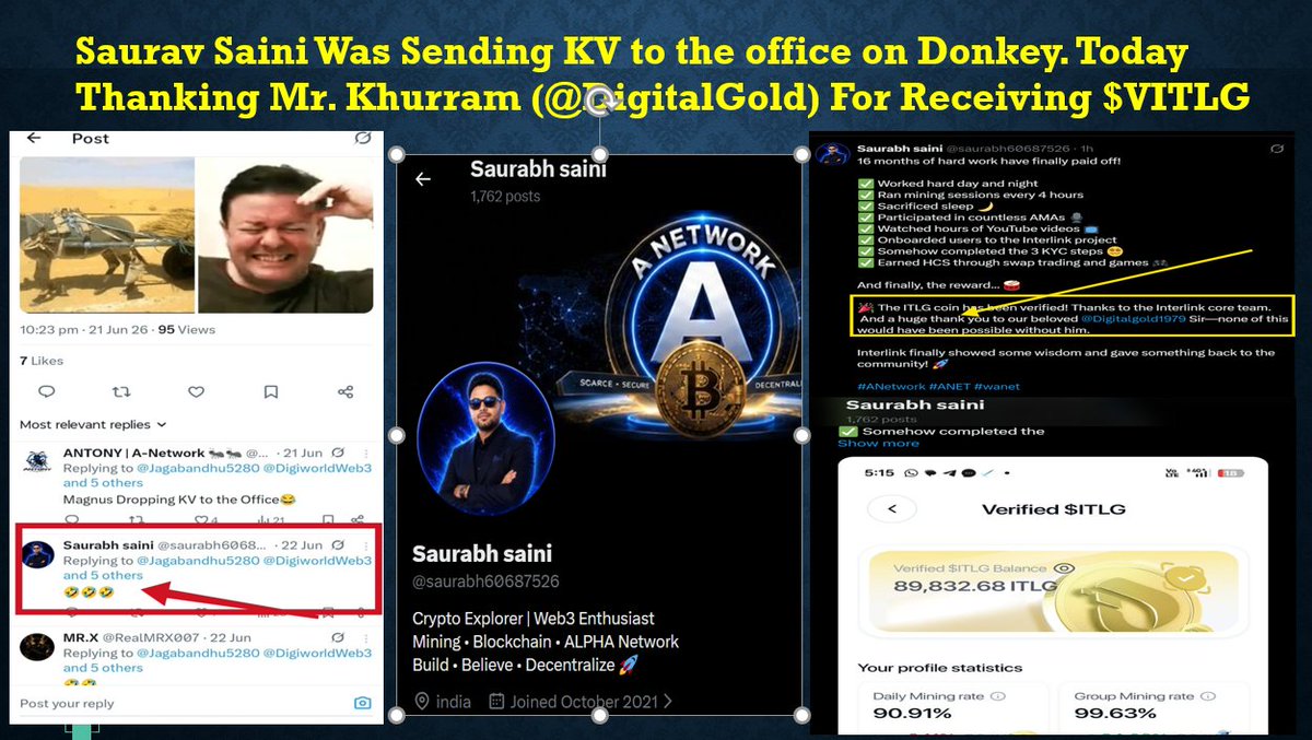 90K $vITLG - Saurabh Saini (@saurabh60687526 ) Was Sending KV to the ...