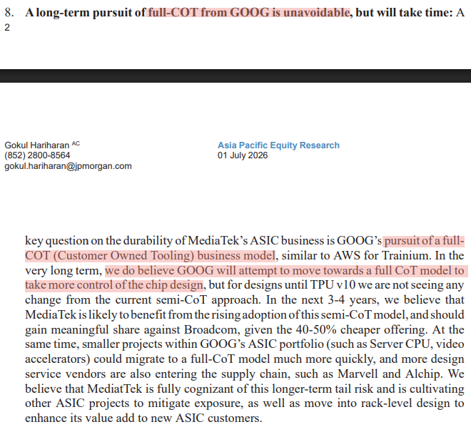 Agree _ JPM: A key question on the durability of MediaTek’s ASIC ...