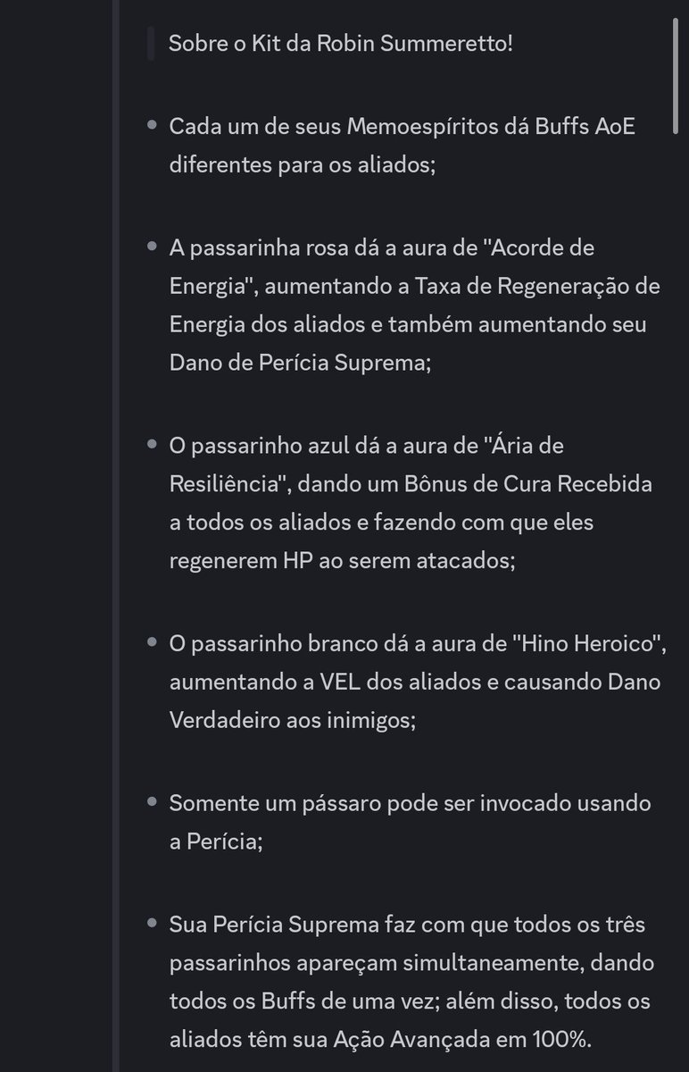 Se esse kit hipotético da Robin passar, é powercreep na Cyrene e na ...