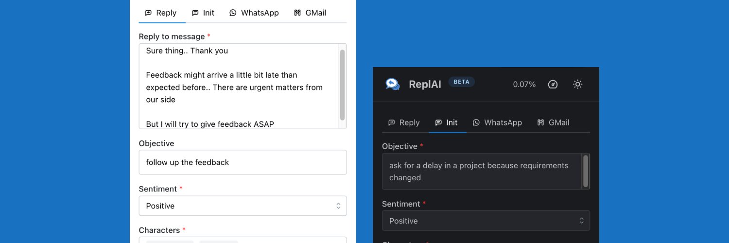 ReplAI - Reply quickly with AI (@ReplAI_app) / Twitter