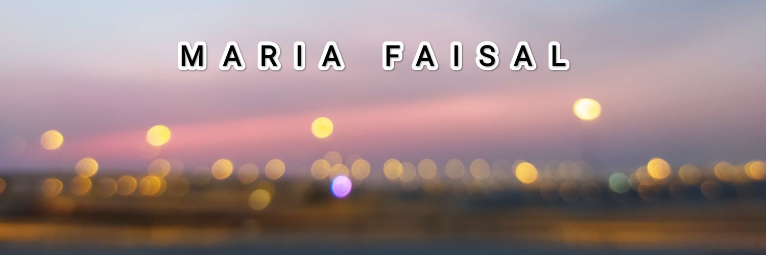 Maria Faisal (@meetmariafaisal) / Posts / X
