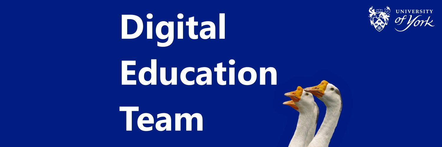 UoY e-Learning (VLE, Panopto/Replay, & more...) (@UoYVLE) / Posts / X