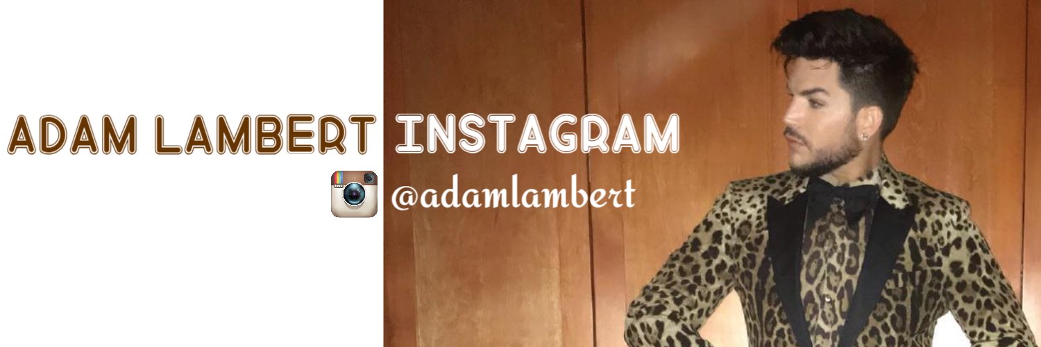 Adam Lambert Instagram (@IG_adamlambert) / Posts / X