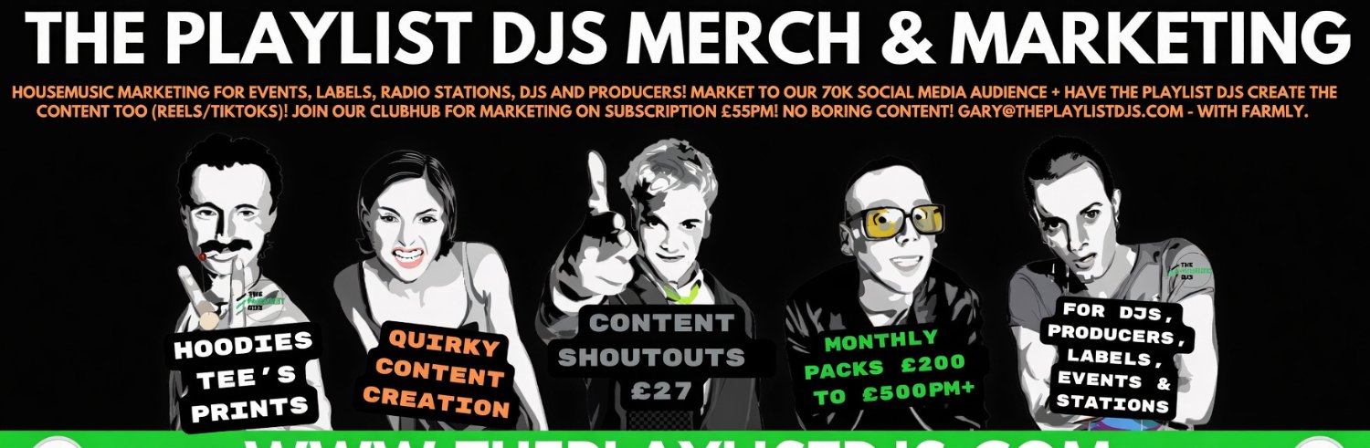 Gary @ PlaylistDJs & Fitba House Marketing & Merch (@playlist_djs ...