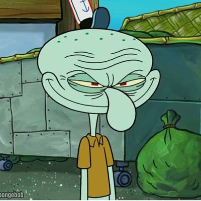Squidward Angry