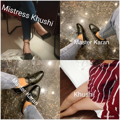 Mistress Khushi and Dom Karan on Twitter: "Serve us like a good puppy and obey like a good loser ...