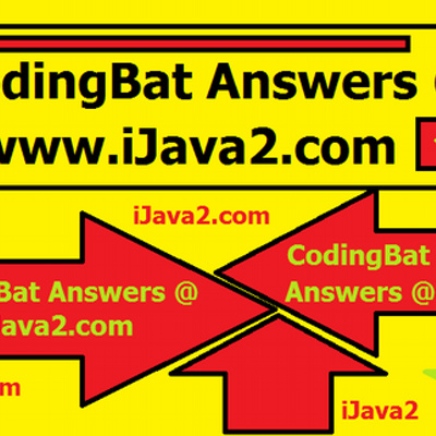 CodingBat Answers (@CodingBatAnswer) | Twitter