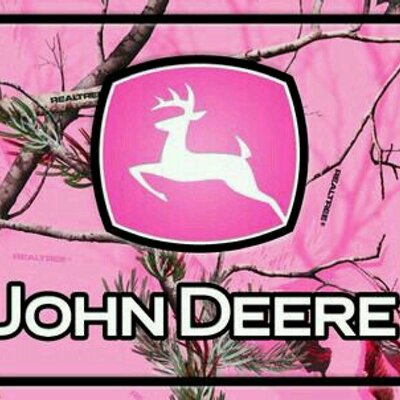 Pink John Deere Logo Wallpaper