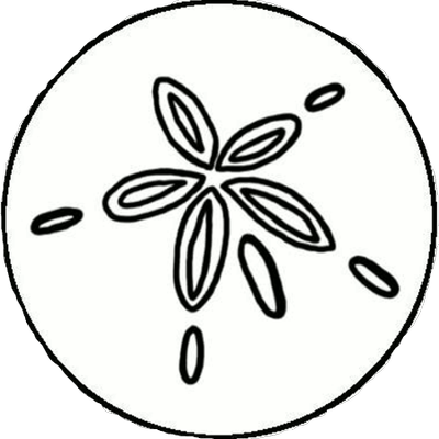 Sand Dollar Clip Art Black And White