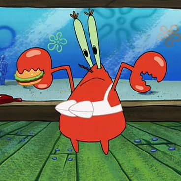 Oh Yeah, Mr Krabs on Twitter: "mmmMMM GIVE ME CRABS, my dear friend Eugene- AAAAGGHHHHH!"