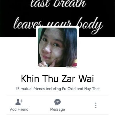 Khin Thu Zar Wai (@KhinThuZarWai1) | Twitter