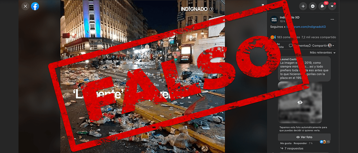 Esta foto de Plaza de Mayo es de 2019, no del 17 de octubre de 2020 ... Esta foto de Plaza de Mayo es de 2019, no del 17 de octubre de 2020 ...