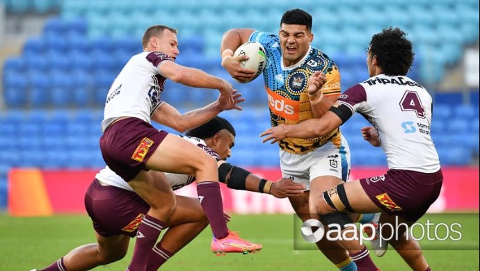 NRL: Gold Coast Titans vs. Manly Warringah Sea Eagles / Twitter