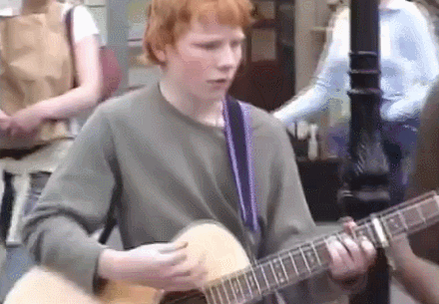 Ed Sheeran Busking