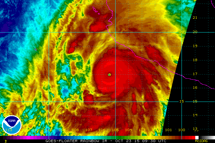 Strongest-ever hurricane patricia barreling toward mexico with 200 mph ...