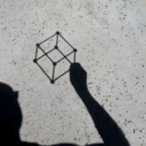 Cliff Pickover on Twitter: ""The 2-dimensional shadow cast by the 3-dimensional shadow of a 4 ...