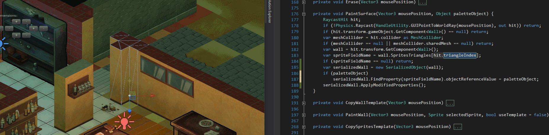 Lonestone on Twitter: "Use RaycastHit.triangleIndex to get the exact mesh's triangle hit (useful ...