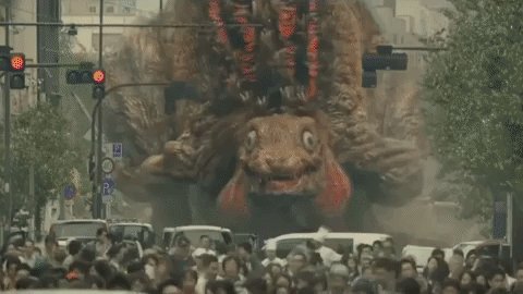 People Running Away From Godzilla