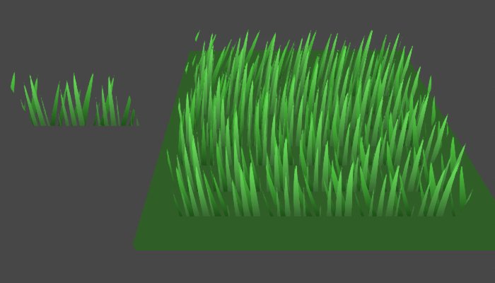 Cyan on Twitter: "Shader-based billboard grass, Made in Shader Graph using no textures - just ...