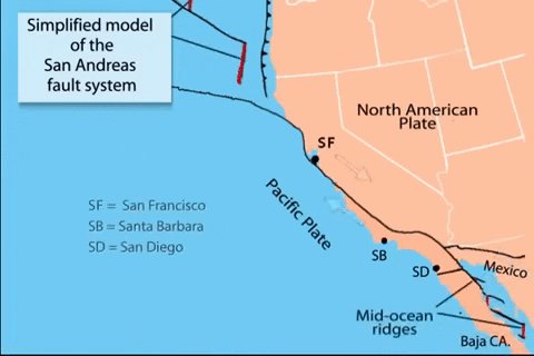 San Andreas Fault System Map