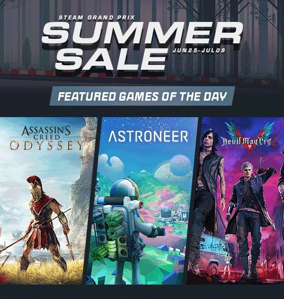 Steam on Twitter: "☀ The Steam Summer Sale is on now through July 9th ...