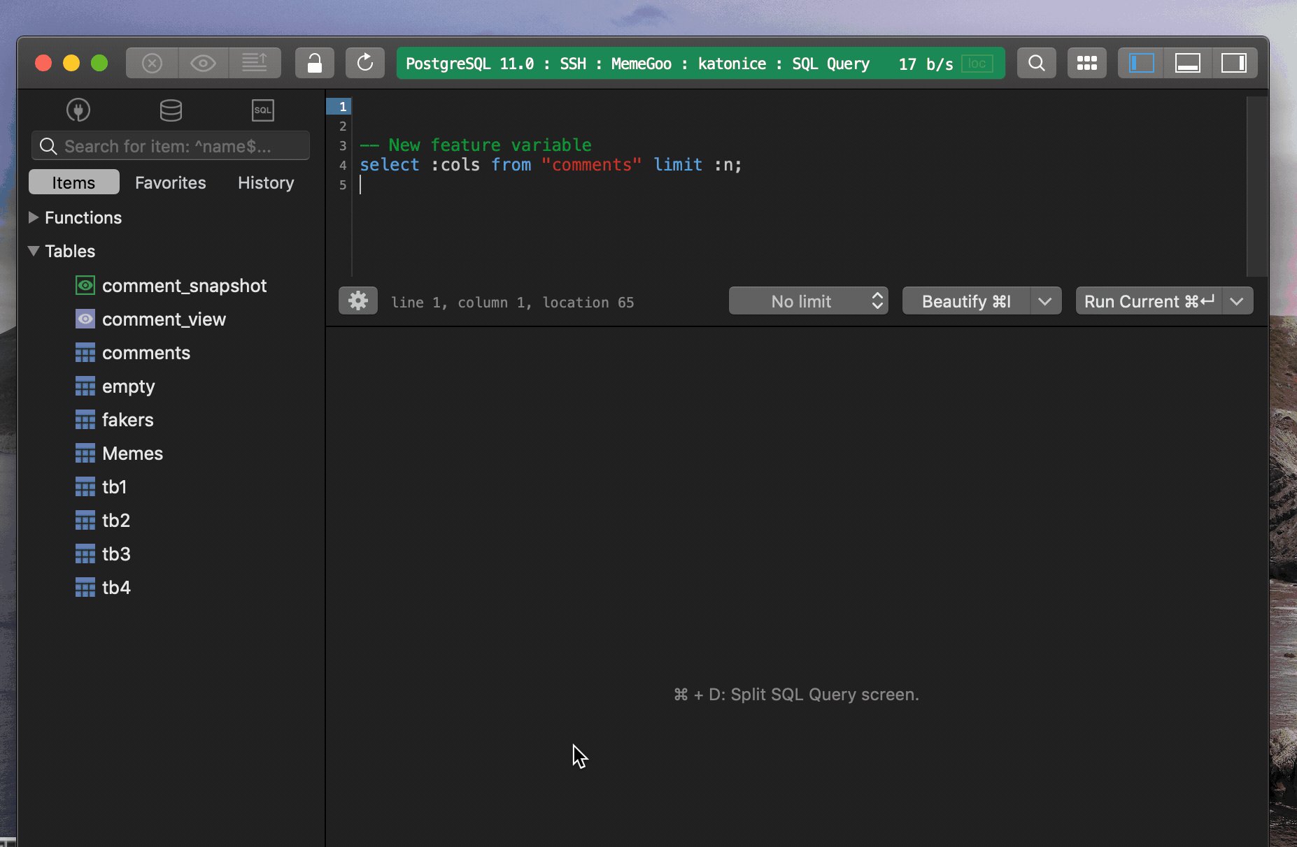 TablePlus on Twitter: "New feature 👀 TablePlus is going to support query parameters. Original ...