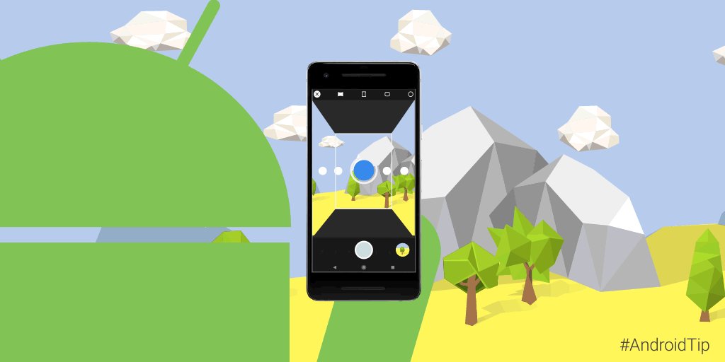 #AndroidTip: Take in the full experience with panoramic photos. Line up ...